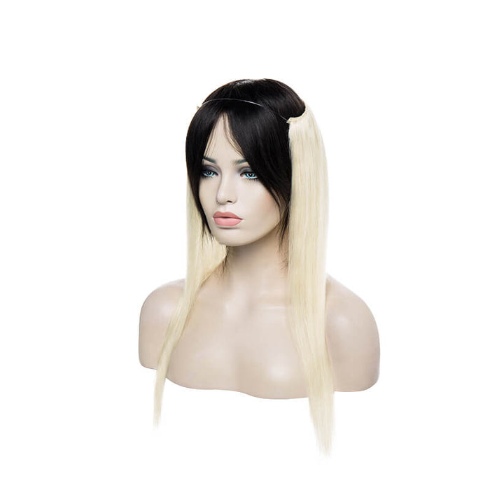 Bleach White Hair Extensions | Halo Hair Extensions | E-LITCHI Hair