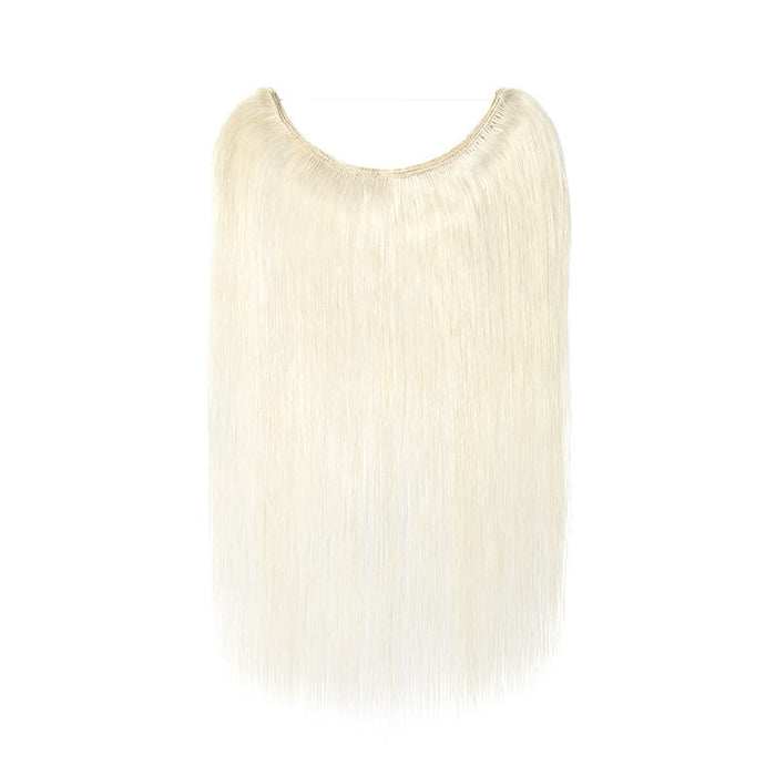 Bleach White Hair Extensions | Halo Hair Extensions | E-LITCHI Hair