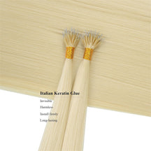 Training Hair, Nano Ring Bead Synthetic Extensions Straight 16 Inch