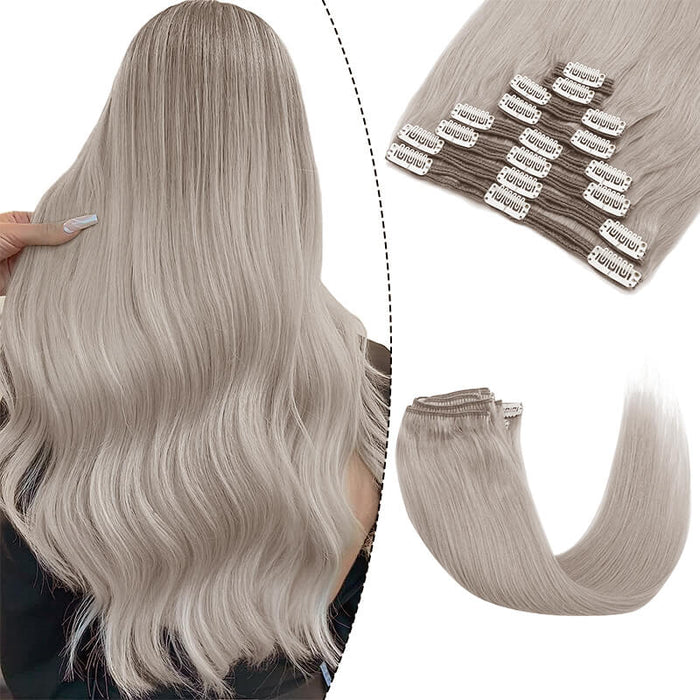 Grey Human Hair Extension