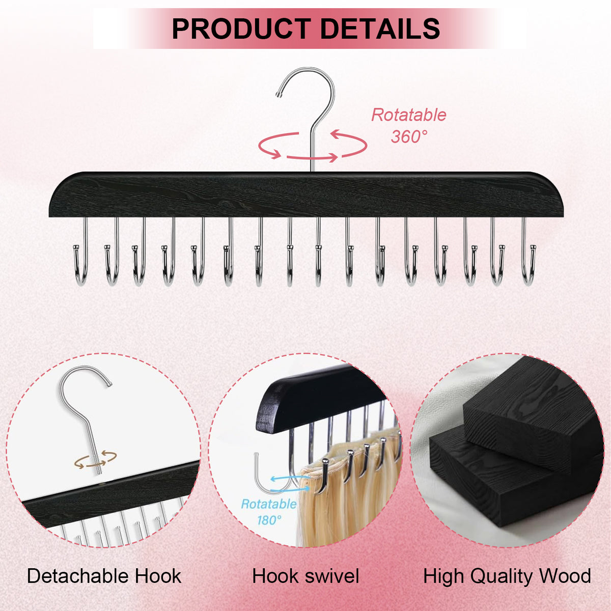 16 Tooth Holder Hanger | Hair Extension Hanger | E-LITCHI Hair