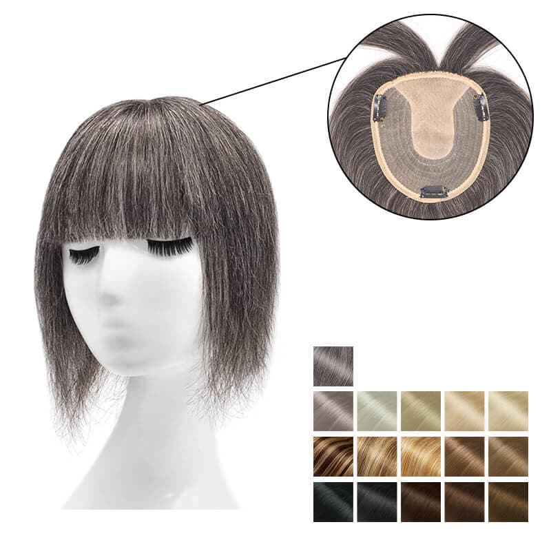 Best Straight Base Topper | Bangs All Shades | E-LITCHI Hair
